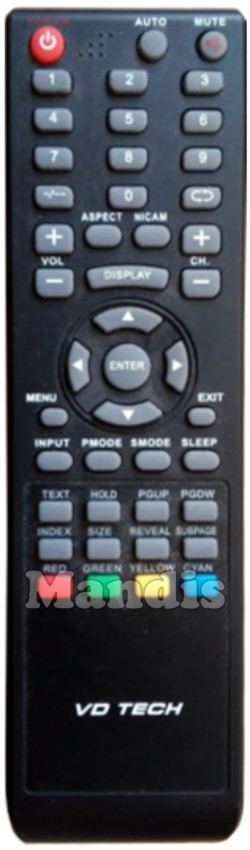 Télécommande d'origine VD TECH TQS02410